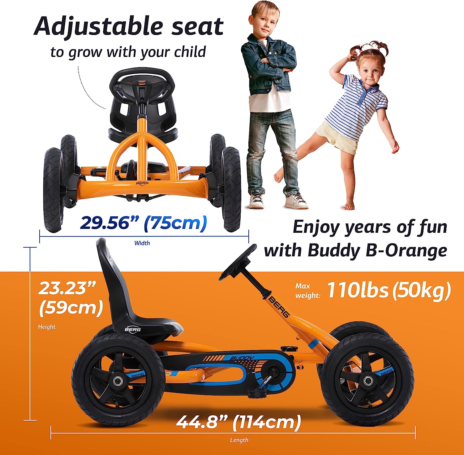 Buddy Go-Kart B-Orange — Raptor Concept Store Online